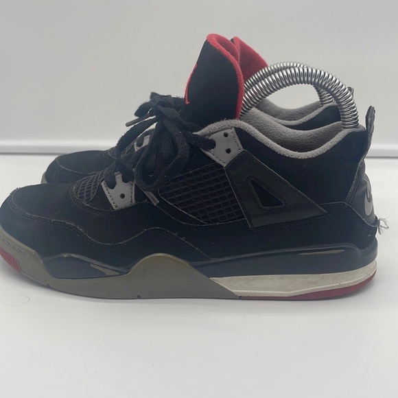 Nike | Shoes | Nike Air Jordan 4 Retro Og Bred 29 Black Red White Size ...